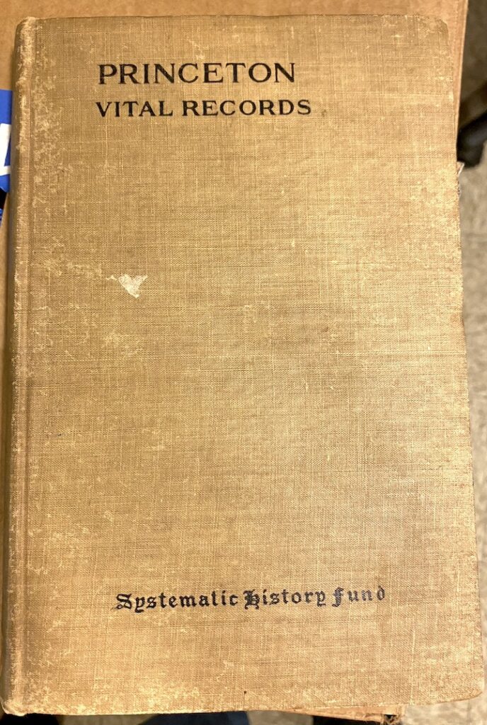 Vital Records to 1850 – Princeton, MA - Princeton Historical Society